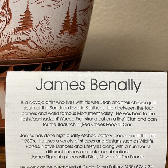 James Benally | Accents | James Benally Etched Navajo Native American ...